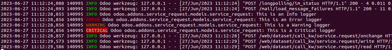 Odoo Logging Using Logging In Odoo 16